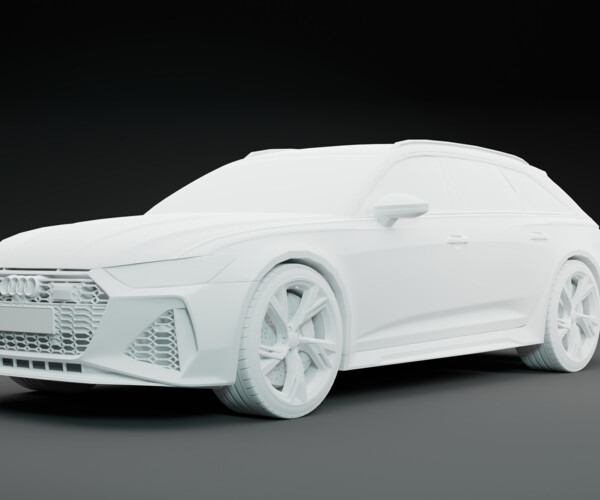 ArtStation - Car Audi RS 6 2022 3D model with textures | Game Assets