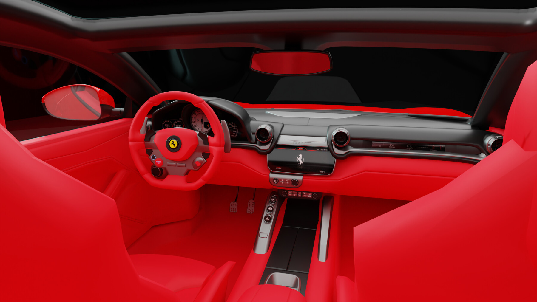 ArtStation - 3D Ferrari GTC4 2022 with textures | Game Assets