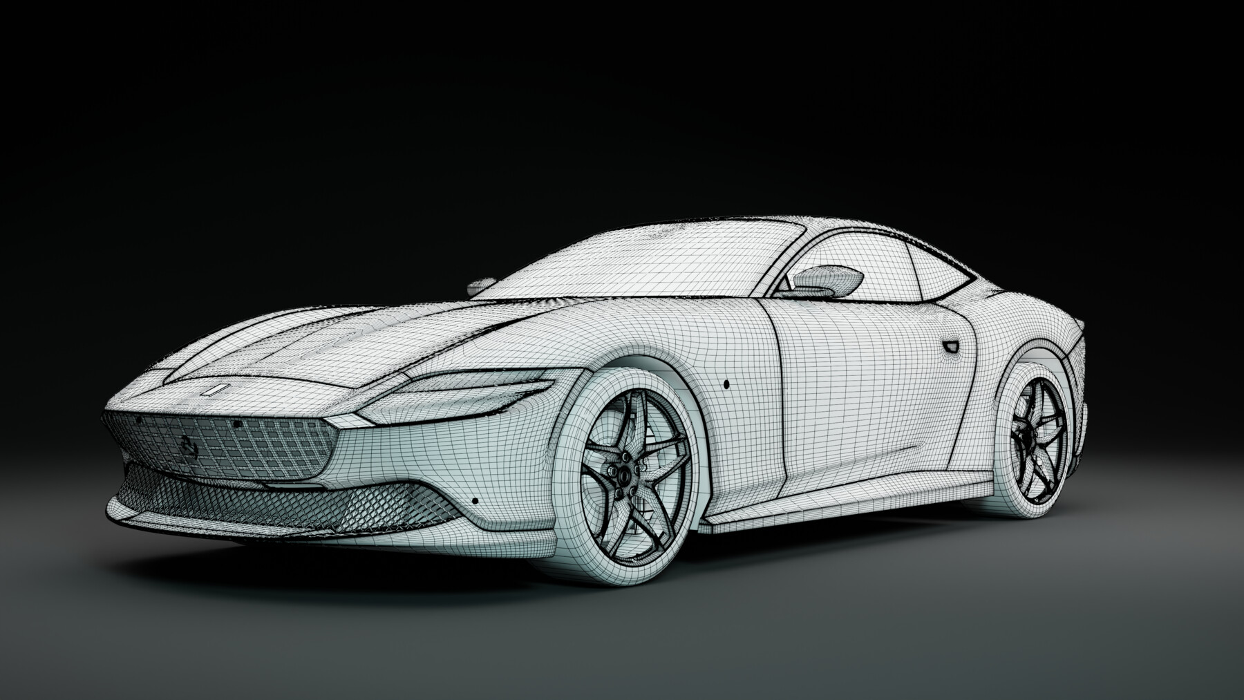 ArtStation - 3D Ferrari Roma 2022 with textures | Game Assets