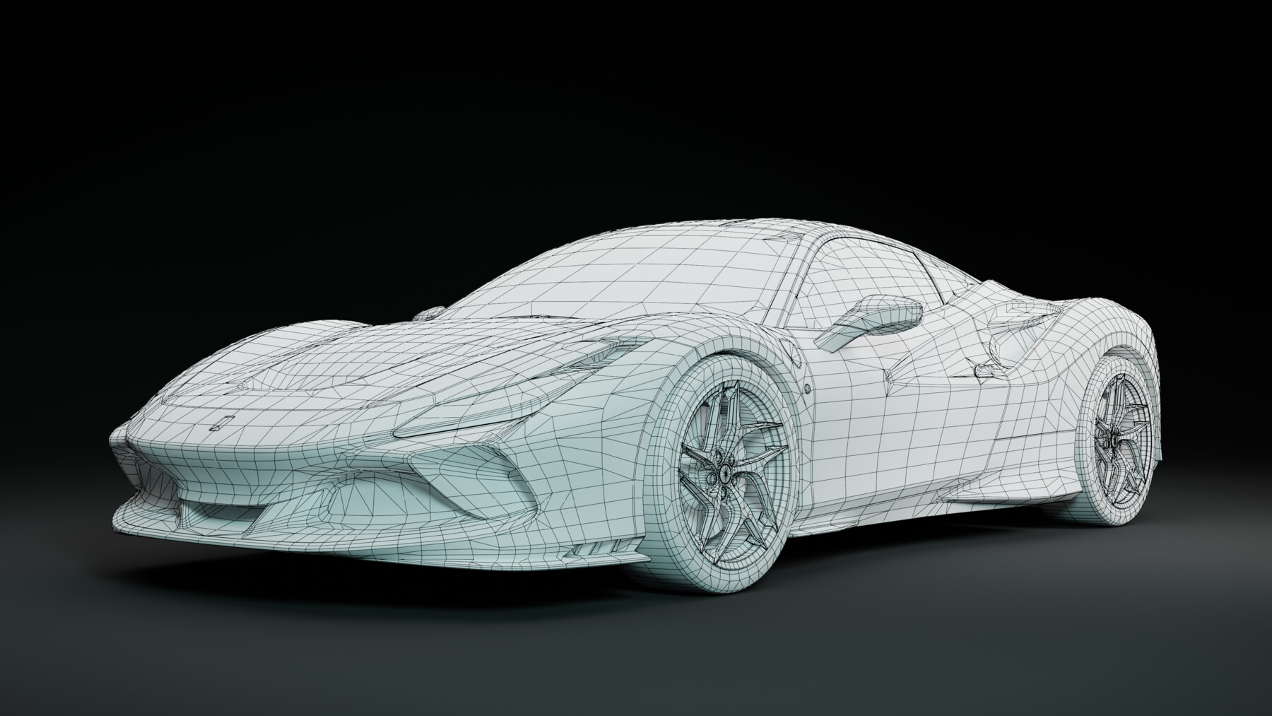 ArtStation - 3D Ferrari F8 2022 with textures | Game Assets