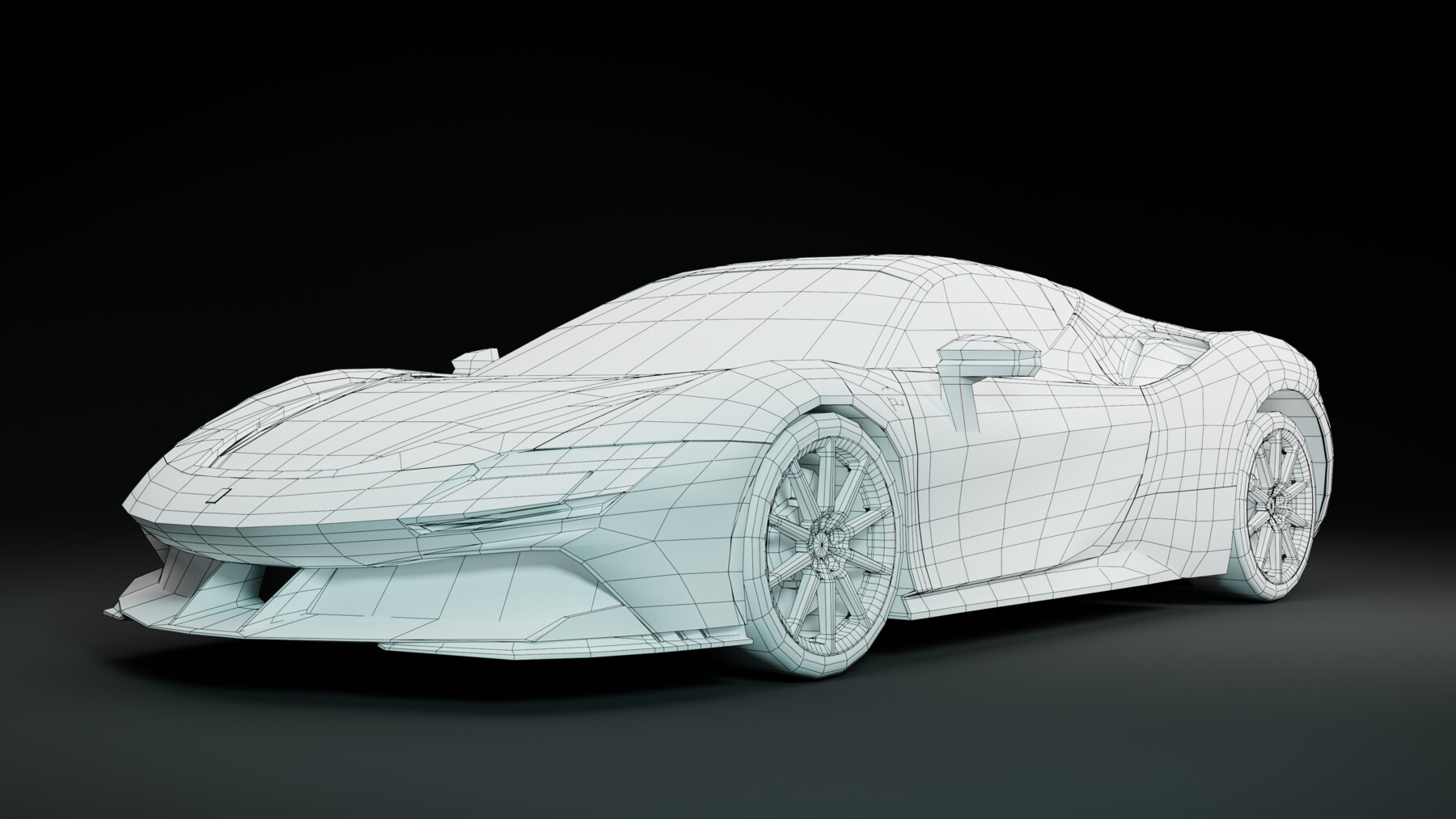 ArtStation - 3D Ferrari SF90 2022 with textures | Game Assets