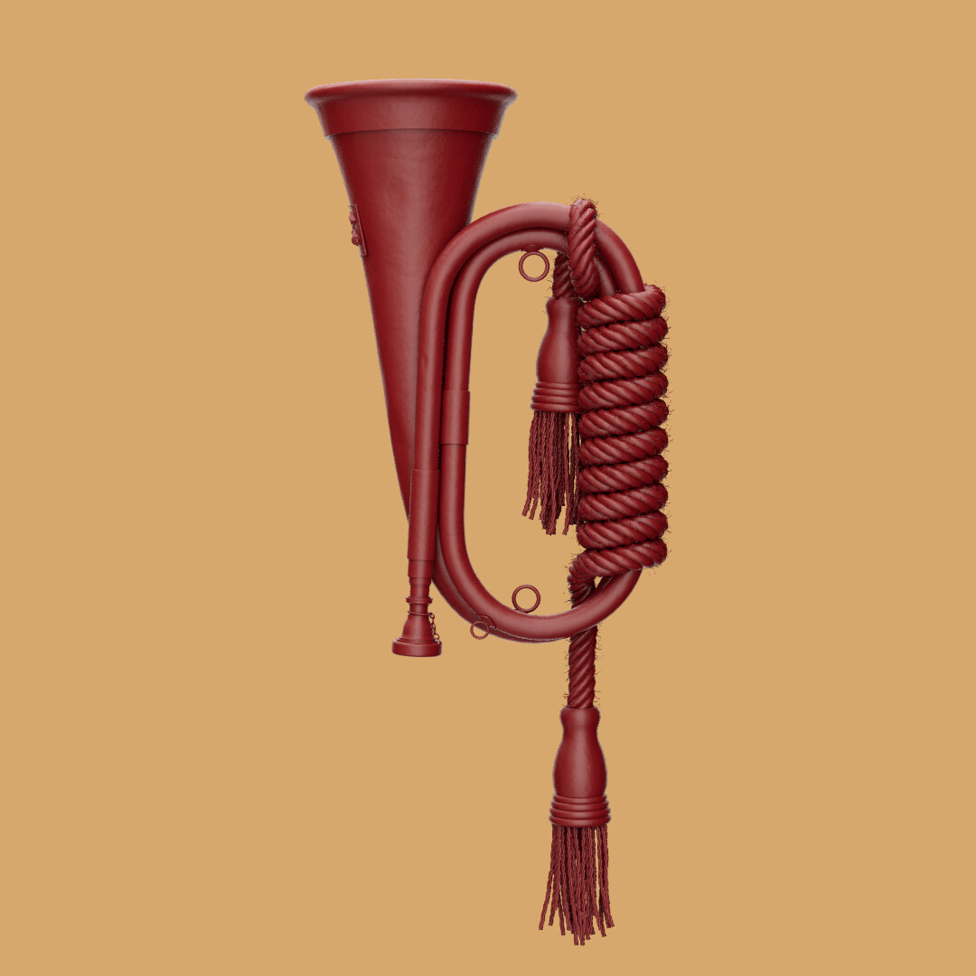 ArtStation - US CIVIL WAR BUGLE 3D MODEL FREE | Resources