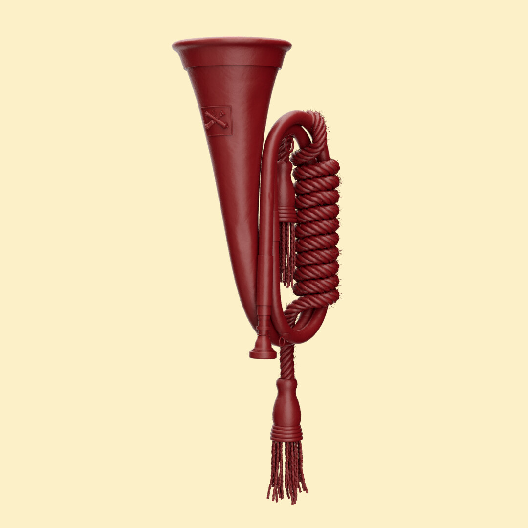 ArtStation - US CIVIL WAR BUGLE 3D MODEL FREE | Resources
