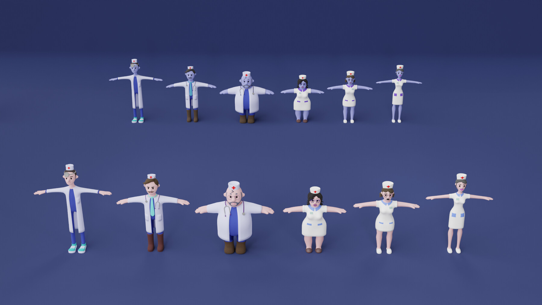 ArtStation - Cartoon 63 Stylized Characters Fully Rigged Blendshaped ...