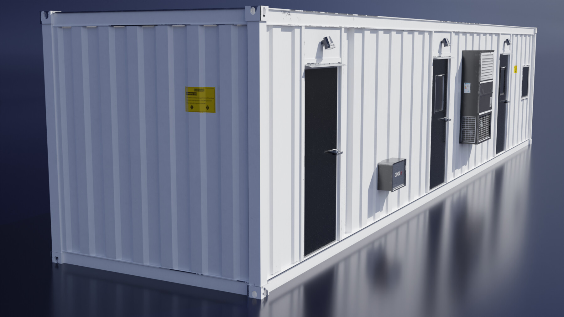 ArtStation - shipping container laboratory or Conex low poly | Game Assets