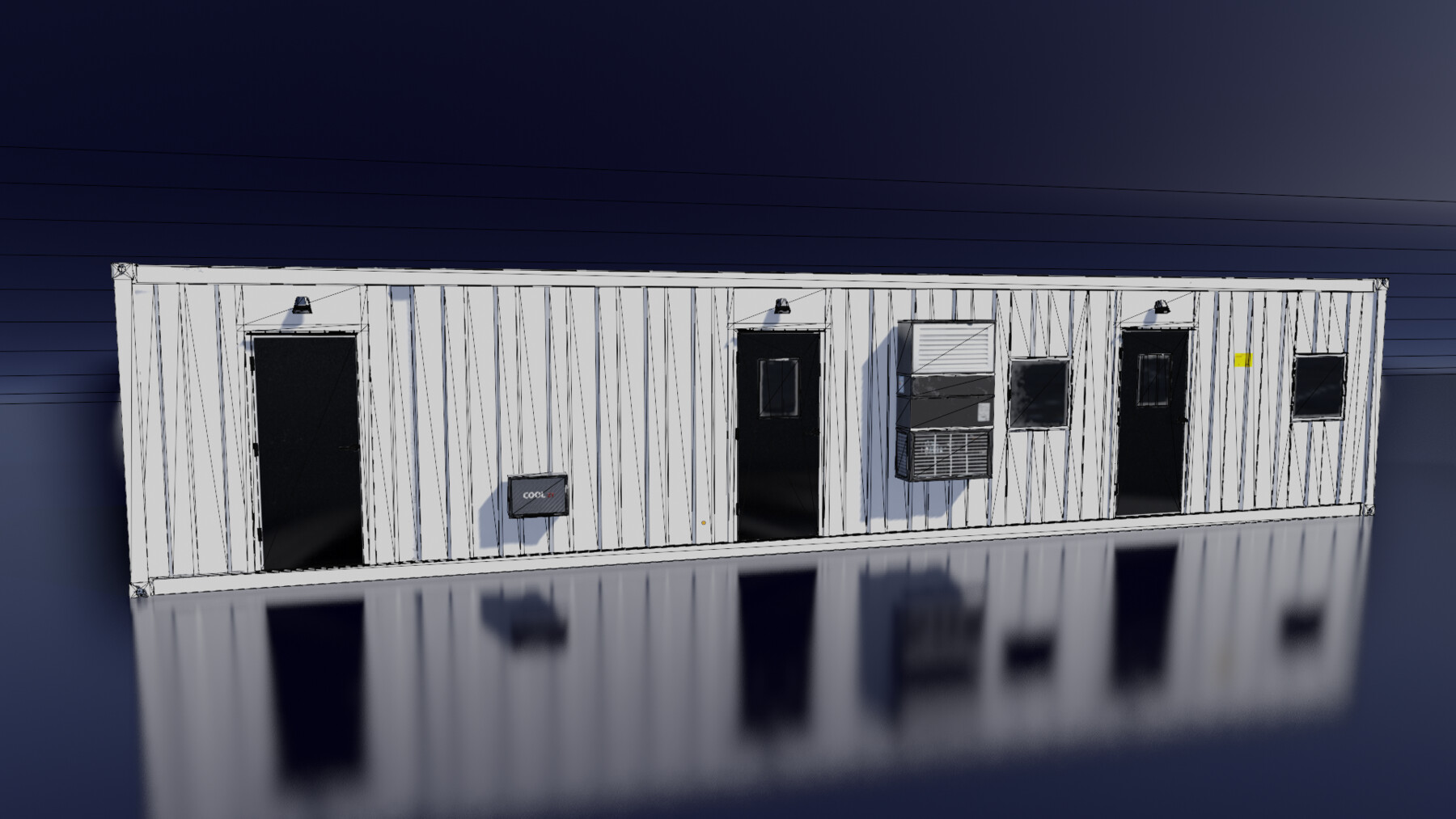 ArtStation - shipping container laboratory or Conex low poly | Game Assets