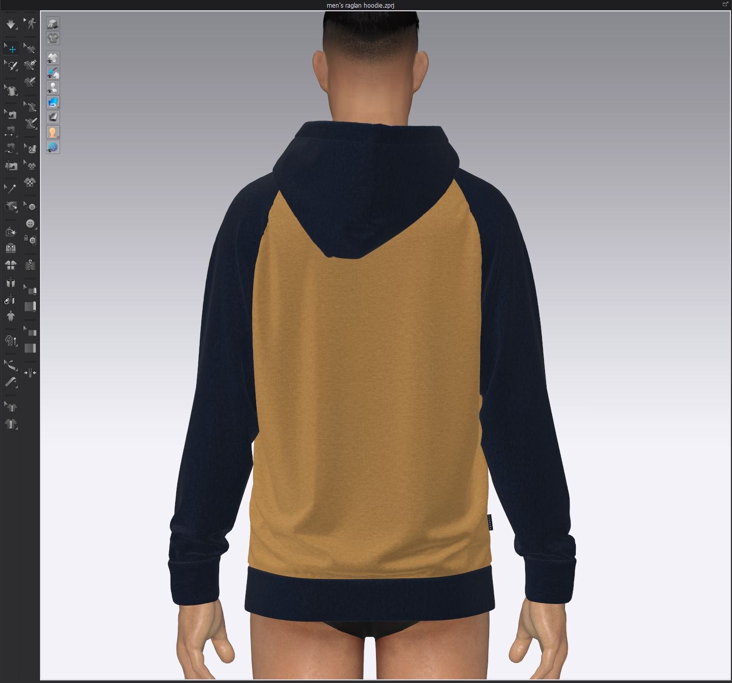 ArtStation - men's raglan hoodie, marvelous designer,clo3d | Resources