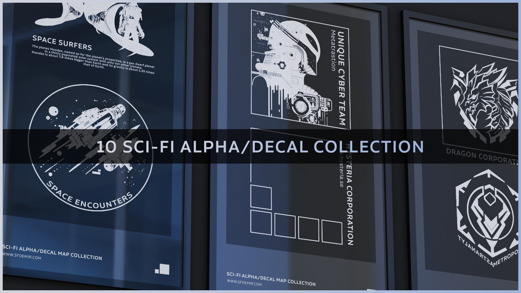 SFDEMIR - Home - 10 Sci-Fi Alpha/Decal Collection