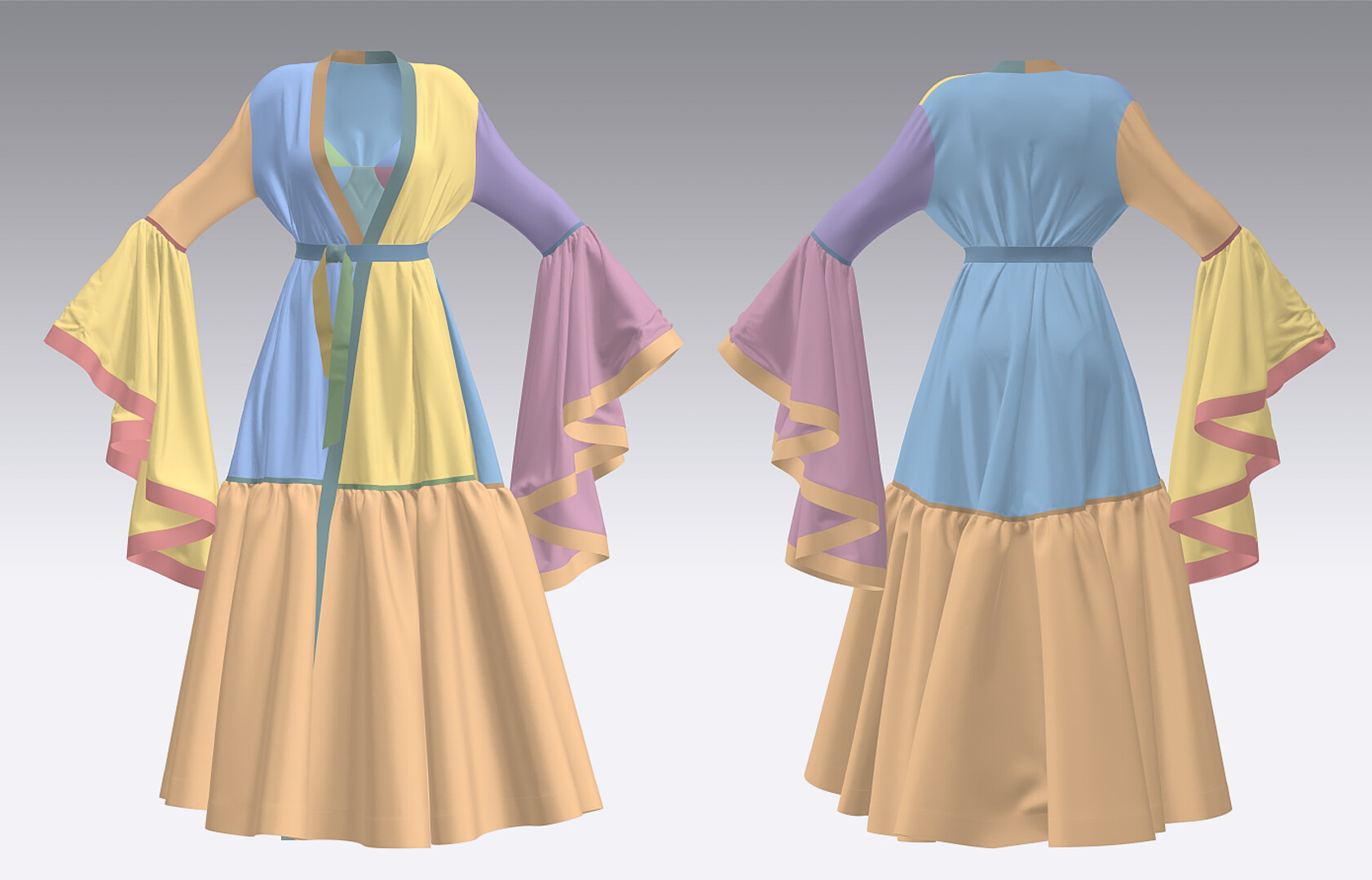 ArtStation - Female set / Marvelous Designer/Clo3D project file + OBJ ...