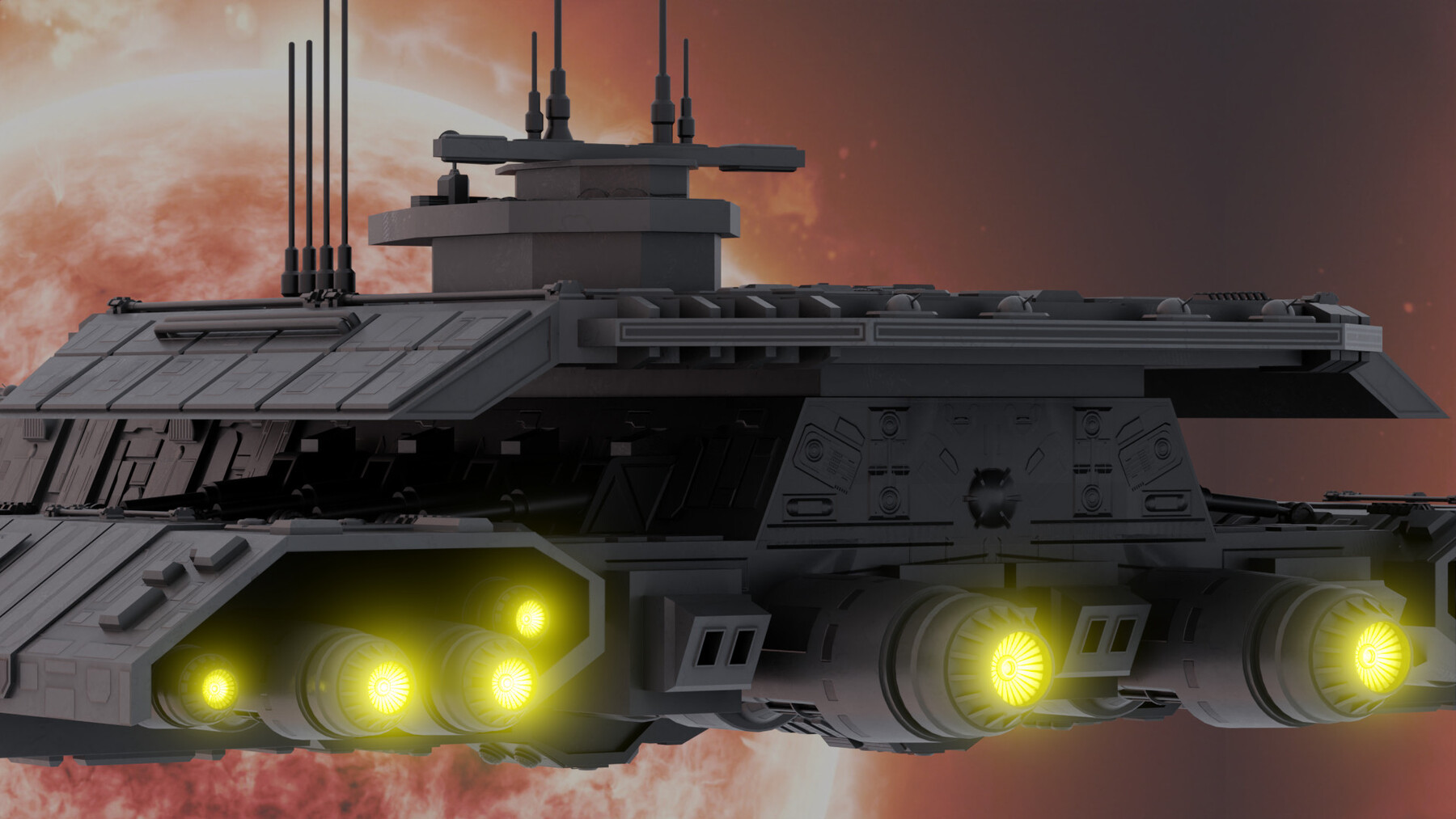 ArtStation - Scifi Ship Daedalus | Game Assets