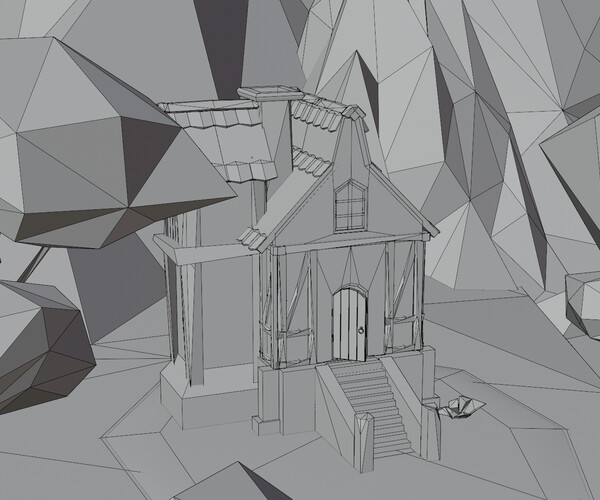 ArtStation - Middle Age Polyart Environment Modular | Game Assets