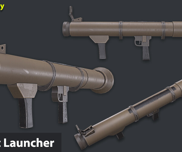 ArtStation - Rocket Launcher Game Ready 10 | Game Assets