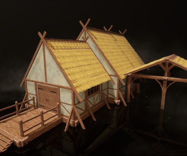 ArtStation - Stylized Modular Medieval village collection | Game Assets