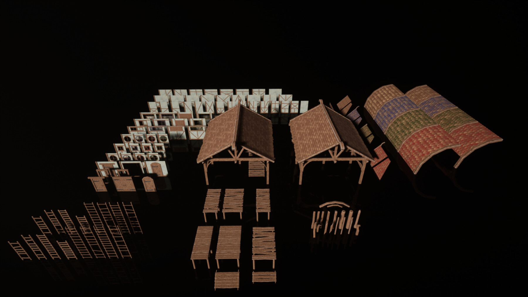 ArtStation - Stylized Modular Medieval village collection | Game Assets