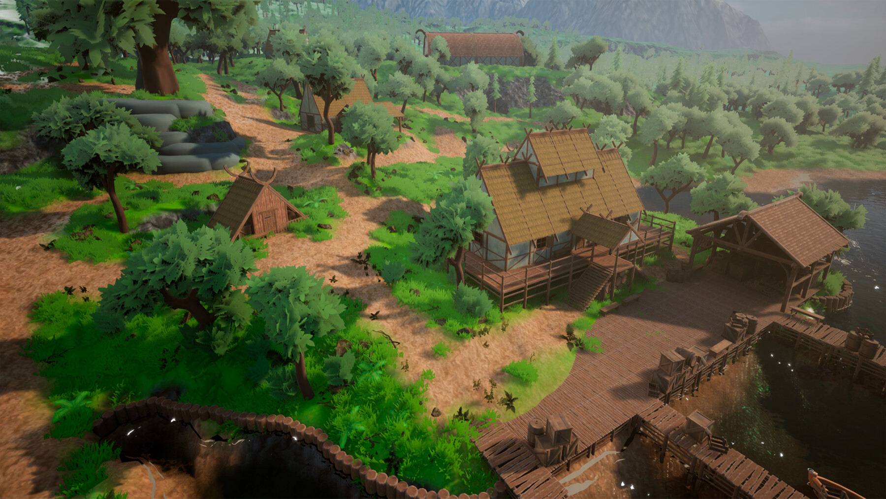 ArtStation - Stylized Modular Medieval village collection | Game Assets