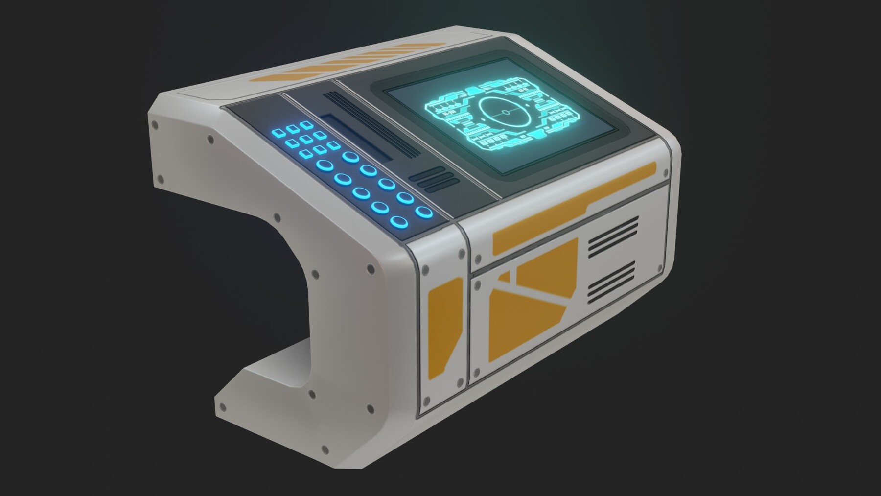 ArtStation - Sci-Fi Control Panel - Low Poly - Game Ready - PBR | Game ...