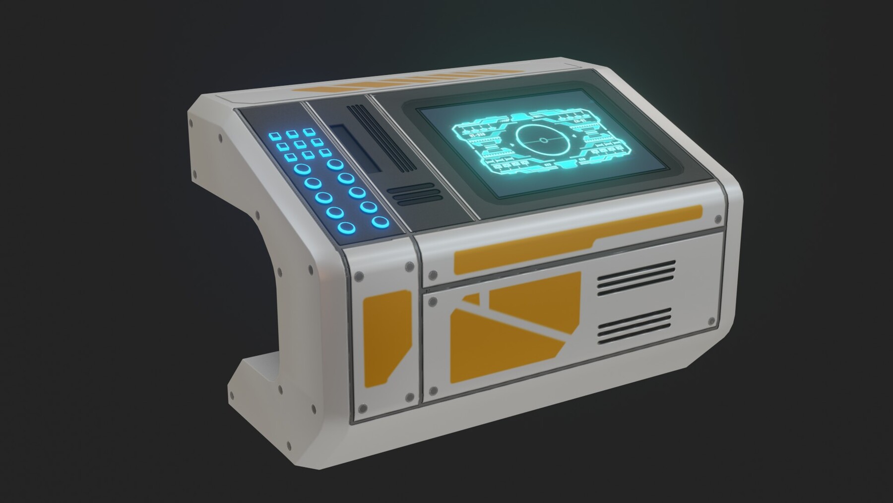 ArtStation - Sci-Fi Control Panel - Low Poly - Game Ready - PBR | Game ...
