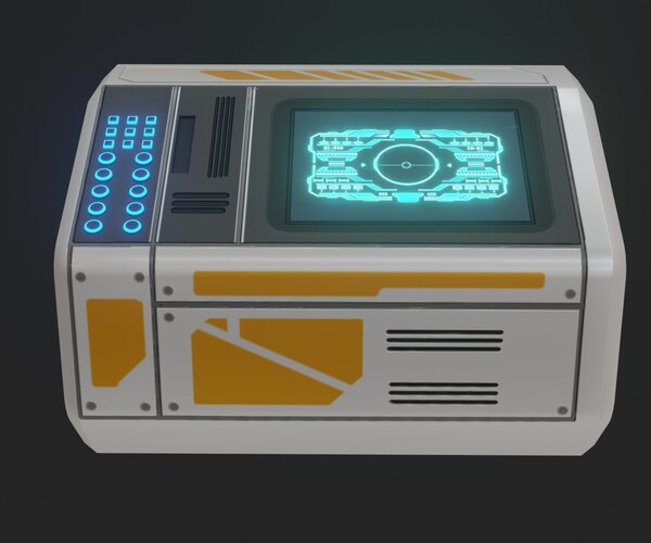 ArtStation - Sci-Fi Control Panel - Low Poly - Game Ready - PBR | Game ...