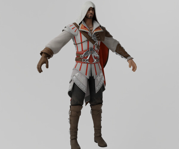 ArtStation - Ezio Assassins Creed Lowpoly RIgged | Game Assets