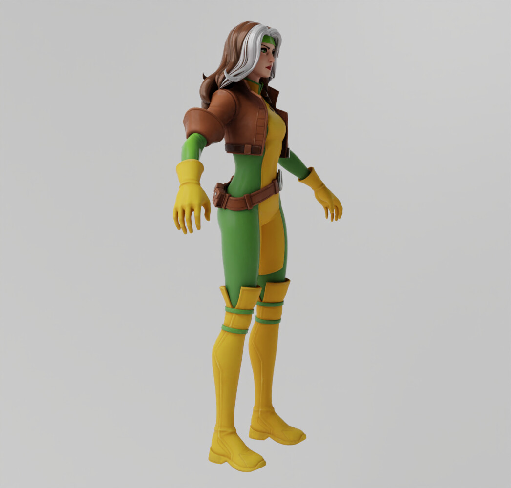 ArtStation - Rogue X-Men Lowpoly Rigged | Resources