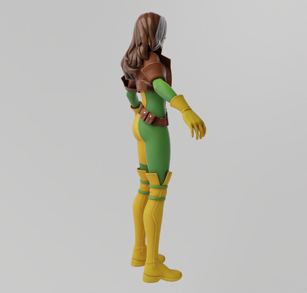ArtStation - Rogue X-Men Lowpoly Rigged | Resources
