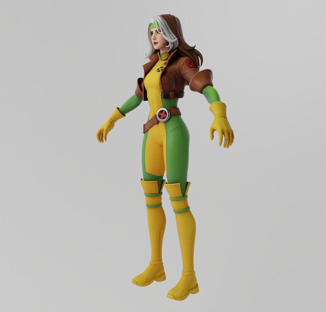ArtStation - Rogue X-Men Lowpoly Rigged | Resources