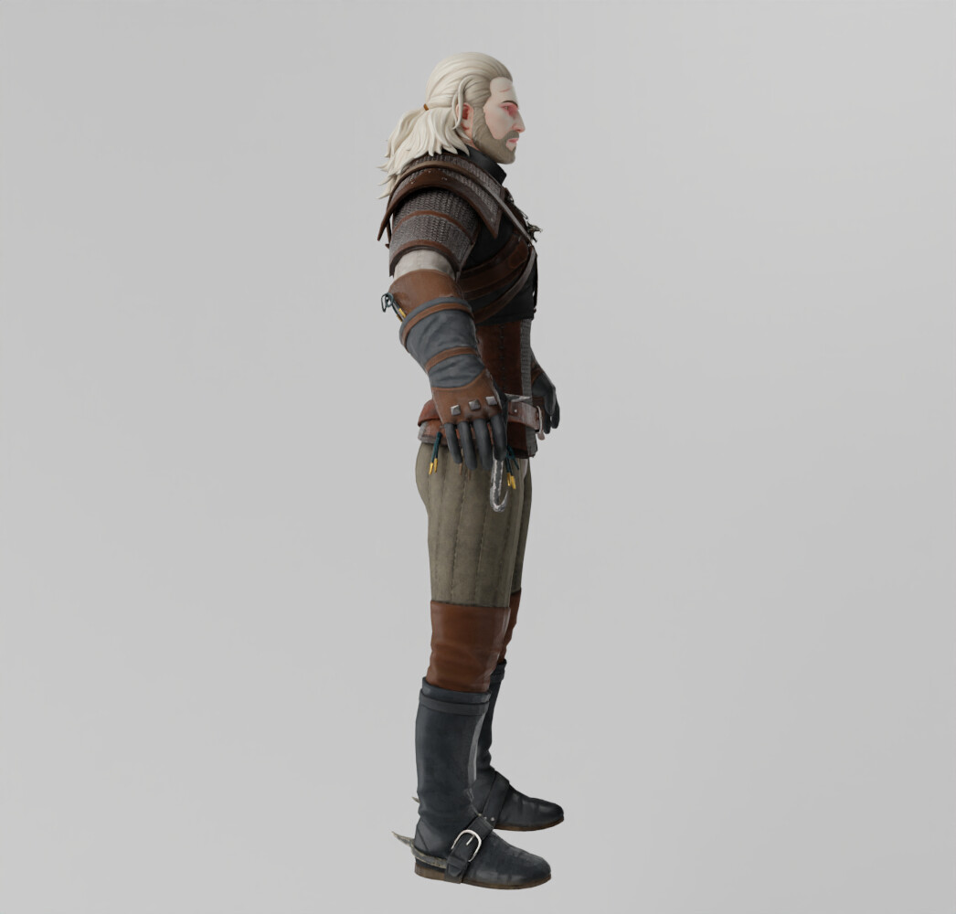 ArtStation - Geralt de Rivia "The Witcher" Lowpoly Rigged | Resources