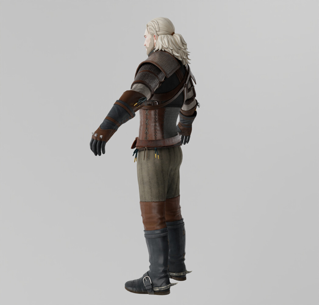 ArtStation - Geralt de Rivia "The Witcher" Lowpoly Rigged | Resources