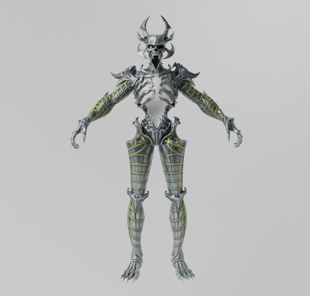 ArtStation - Silver Demon Lowpoly Rigged | Resources