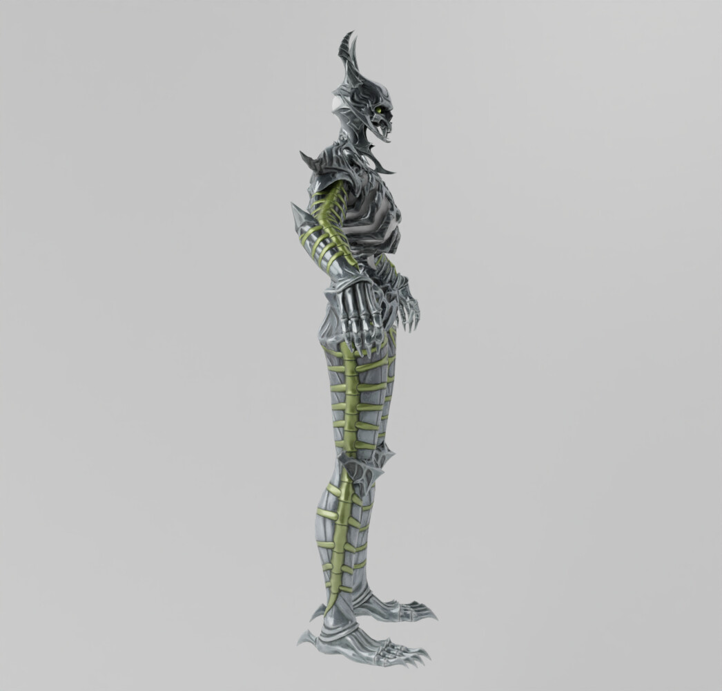 ArtStation - Silver Demon Lowpoly Rigged | Resources