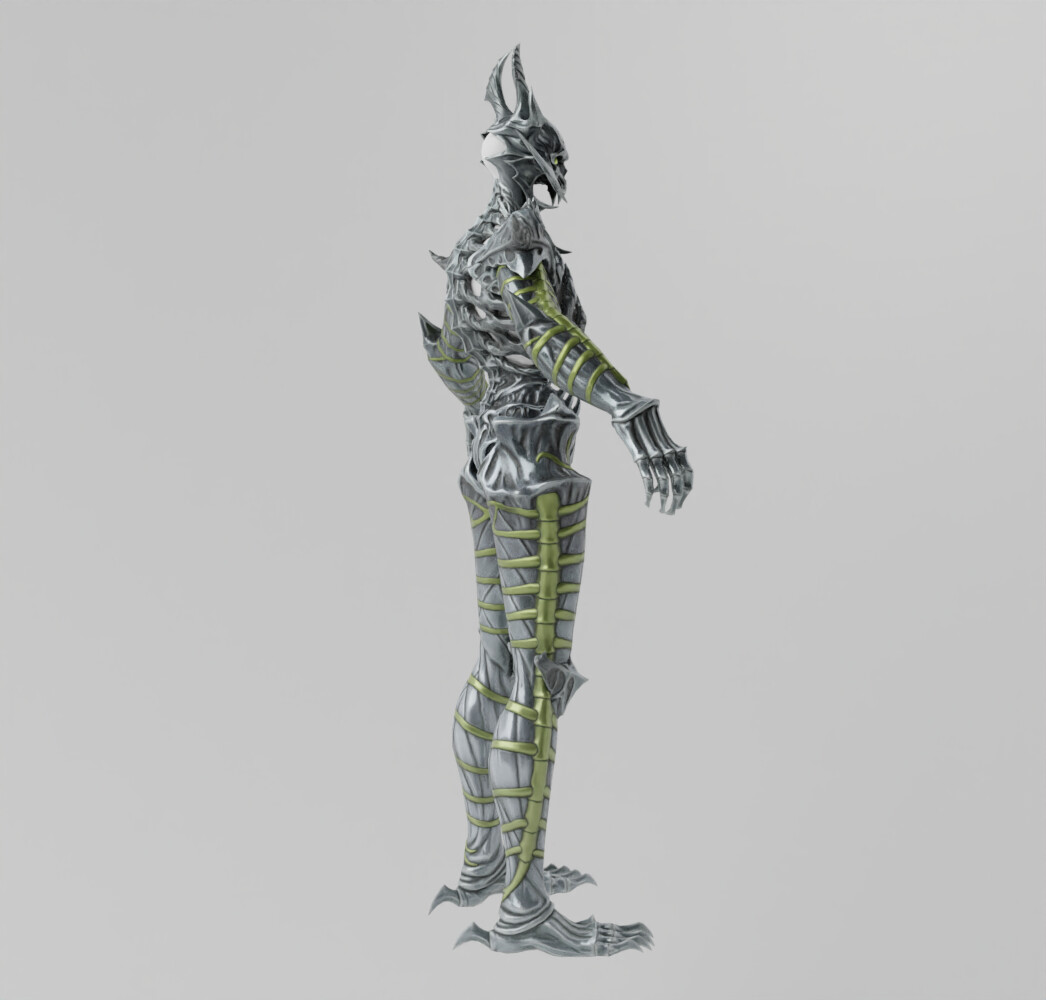 ArtStation - Silver Demon Lowpoly Rigged | Resources