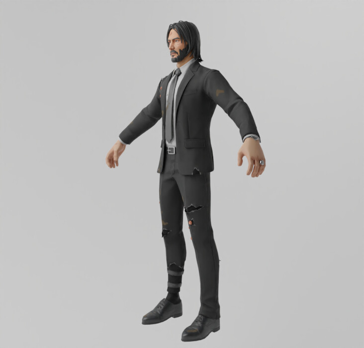 ArtStation - John Wick Lowpoly Rigged | Resources