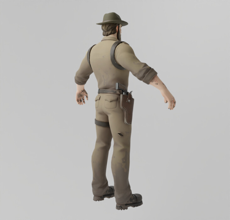 ArtStation - Jim Hopper Stranger Things Lowpoly Rigged | Resources