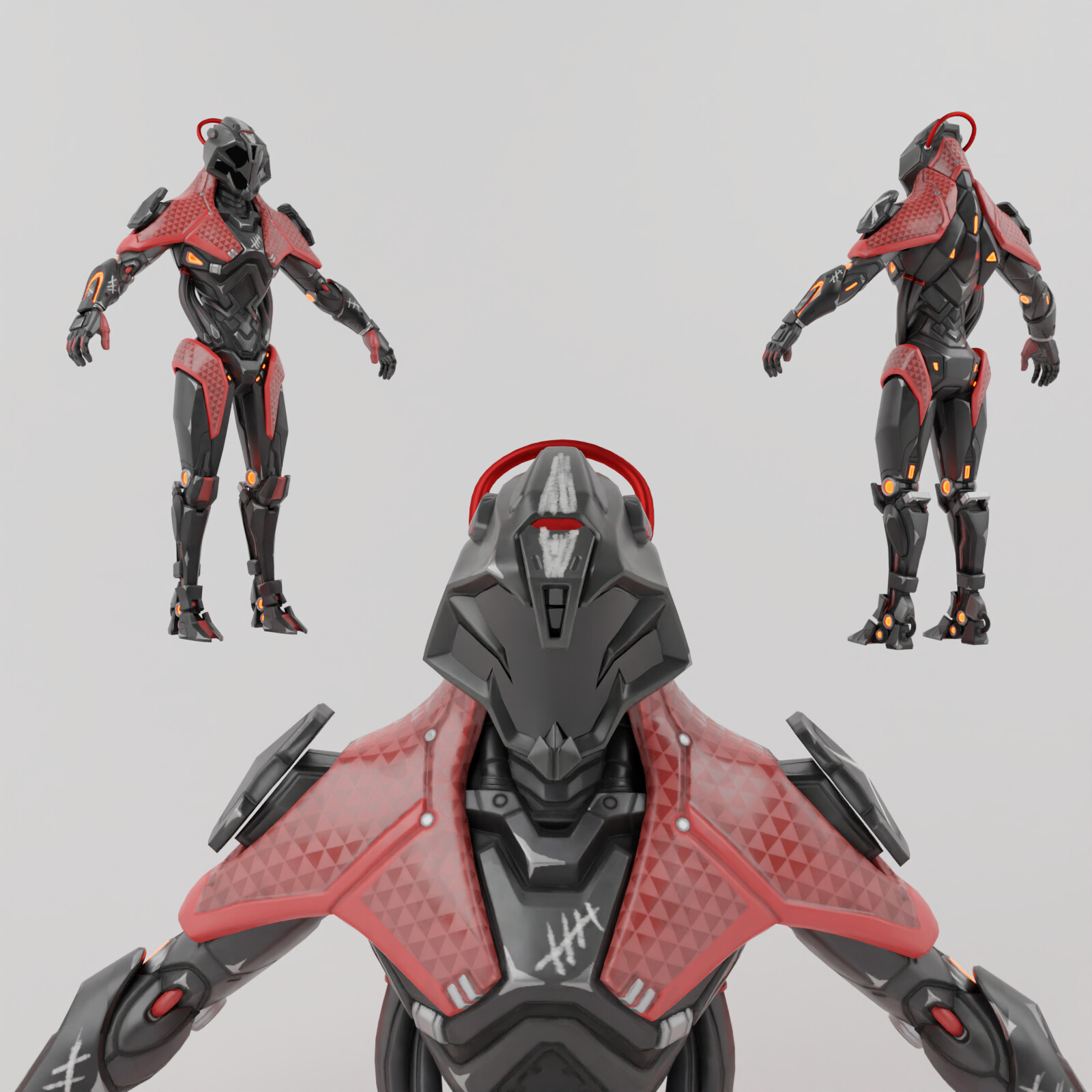 ArtStation - Mecha Demon Lowpoly Rigged | Resources