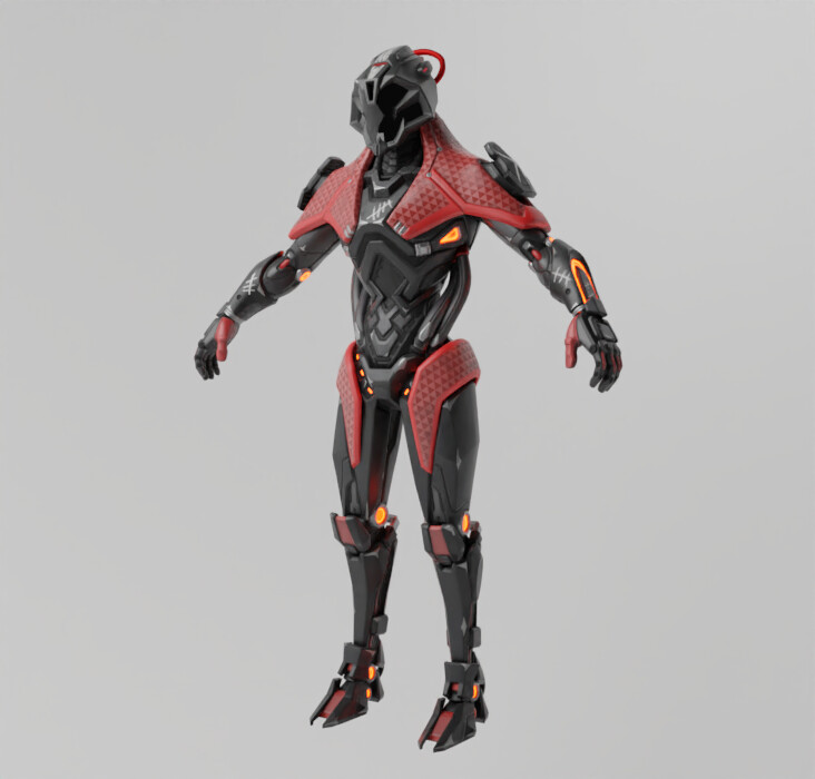 ArtStation - Mecha Demon Lowpoly Rigged | Resources
