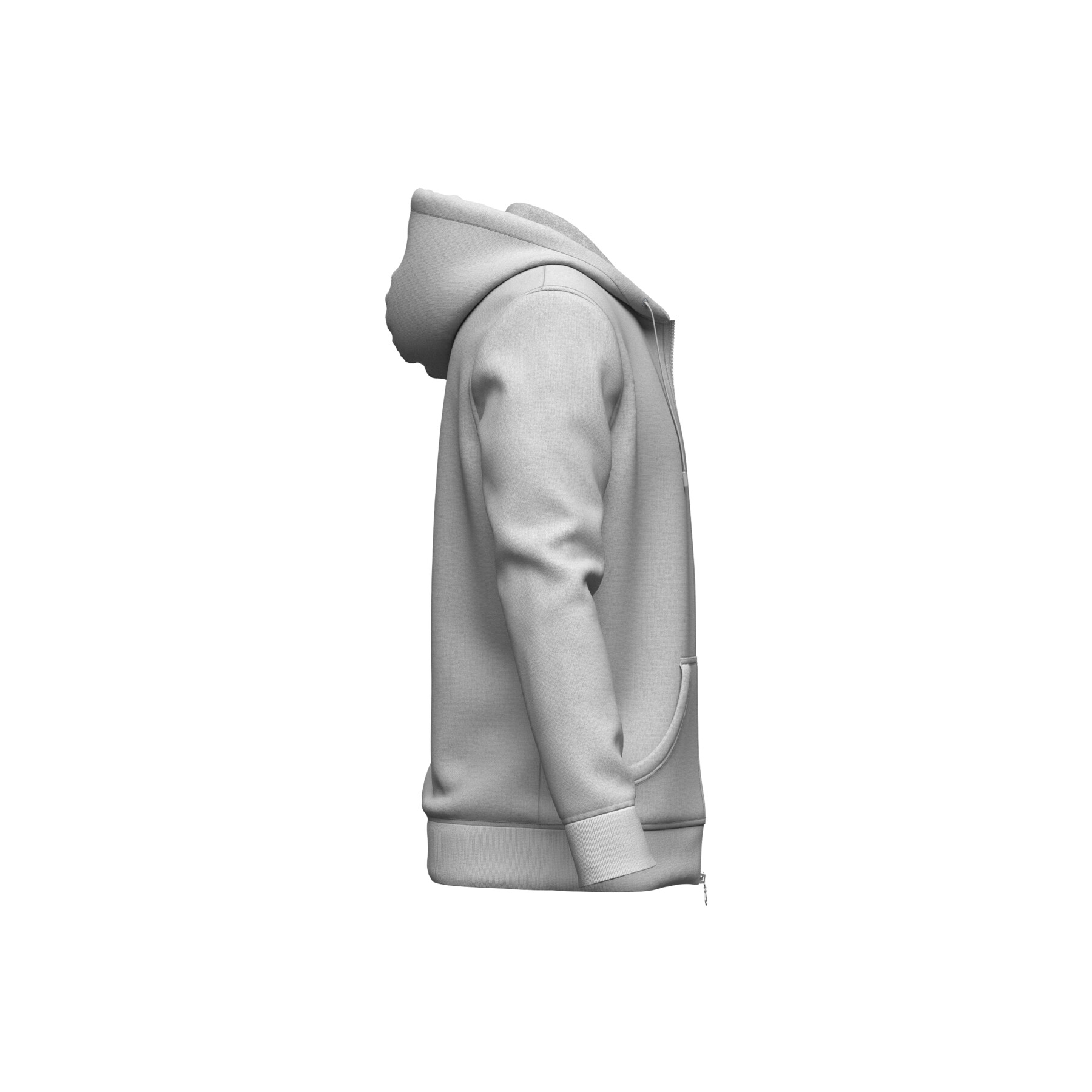 ArtStation - Front Zip Hooded Jacket 3d Model | Resources