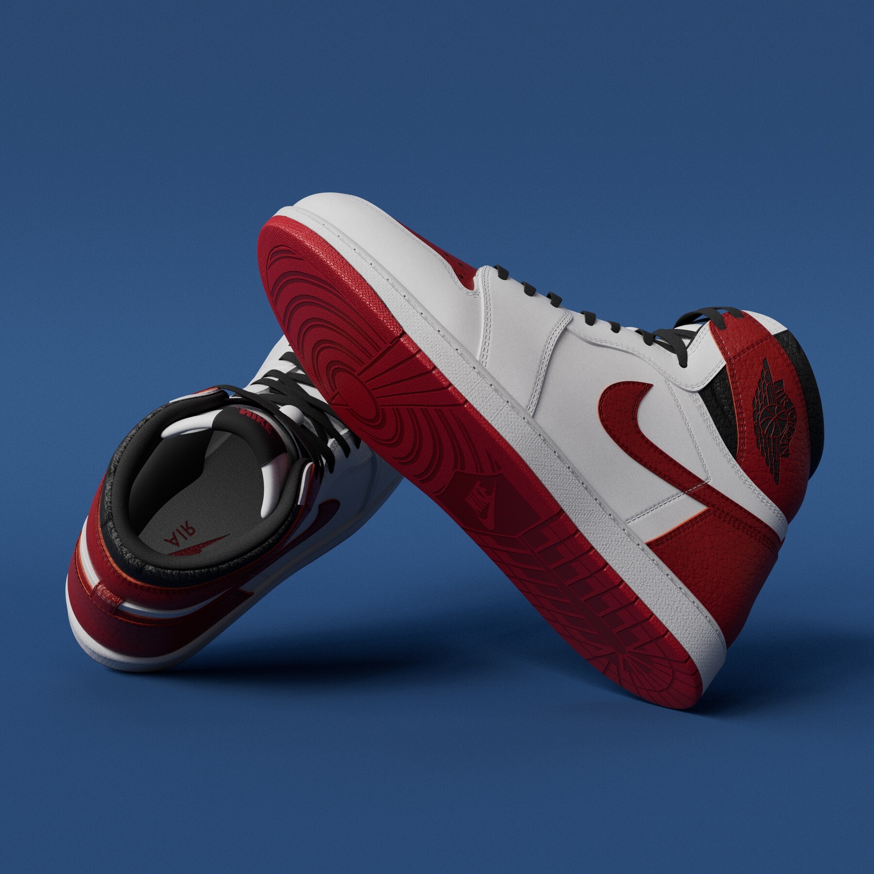 ArtStation - Model 3D Air Jordan 1 Retro High OG Red | Game Assets