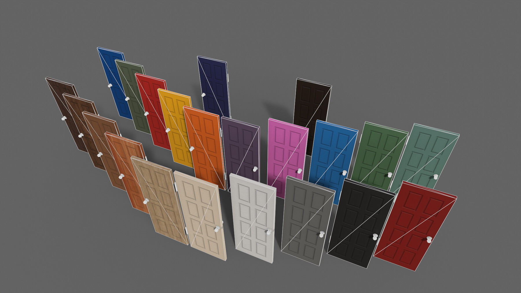 ArtStation - PBR Wood Door A6 | Game Assets