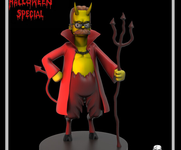 ArtStation - flanders halloween special for 3d print | Resources