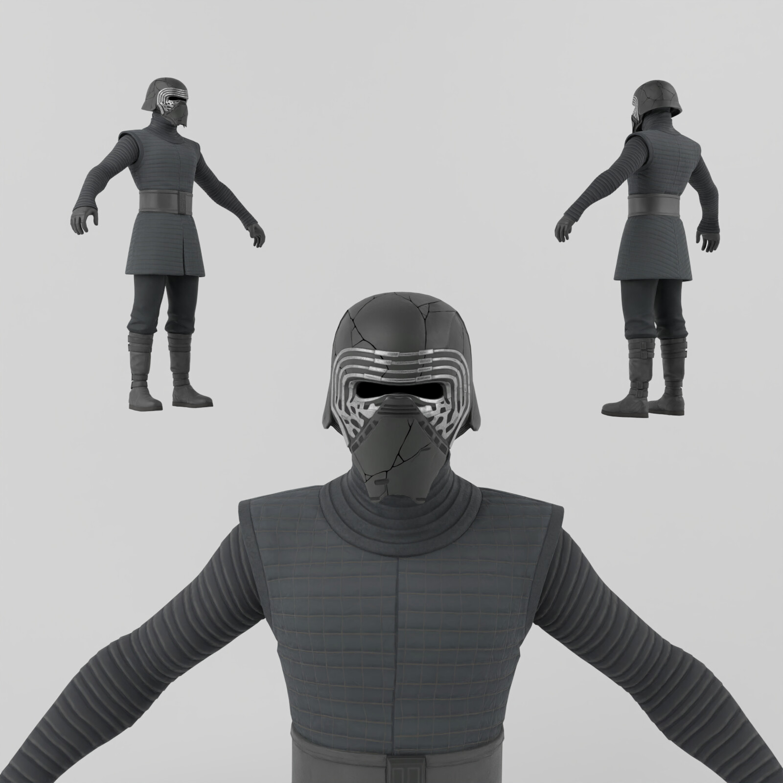ArtStation - Kylo Ren Lowpoly Rigged | Resources