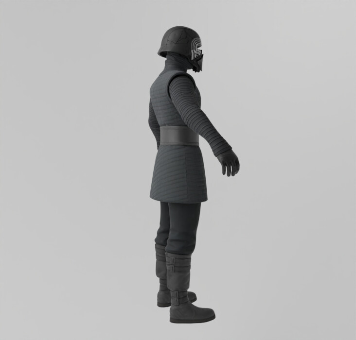 Artstation Kylo Ren Lowpoly Rigged Resources