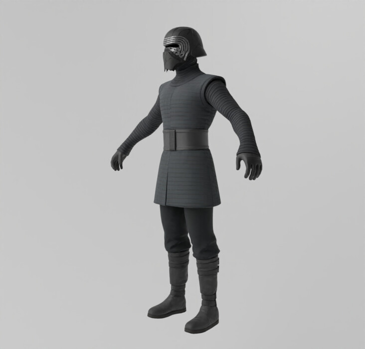 Artstation Kylo Ren Lowpoly Rigged Resources