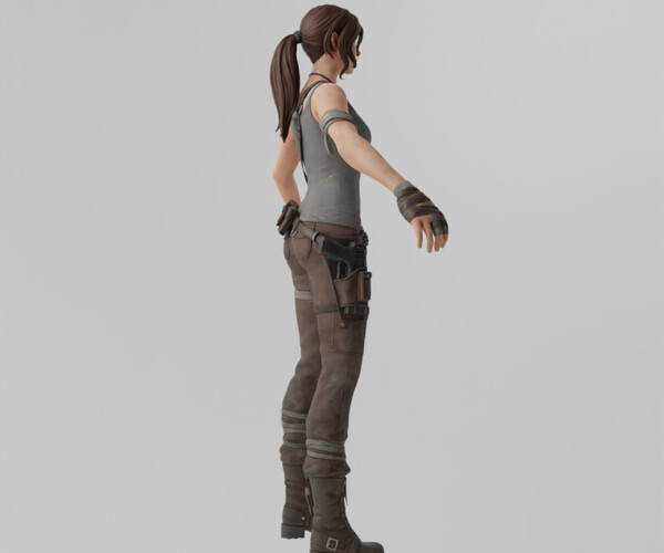 ArtStation - Lara Croft Lowpoly Rigged | Resources