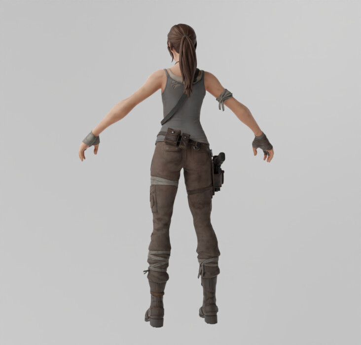 ArtStation - Lara Croft Lowpoly Rigged | Resources