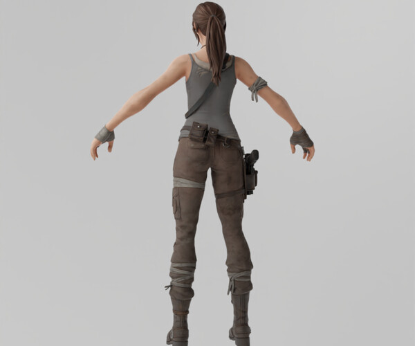 ArtStation - Lara Croft Lowpoly Rigged | Resources