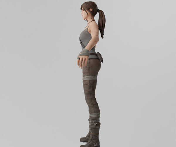 ArtStation - Lara Croft Lowpoly Rigged | Resources