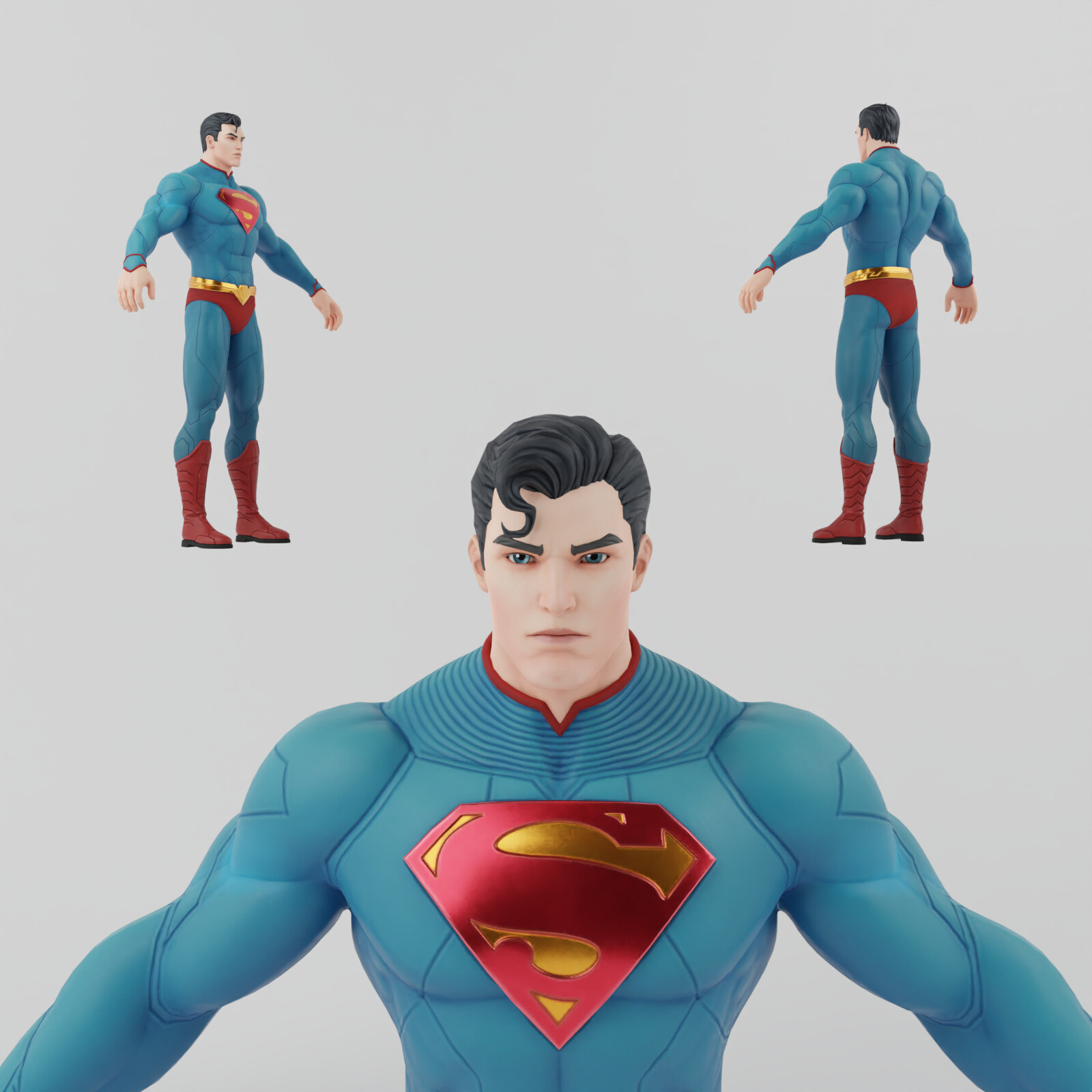 ArtStation - Superman Lowpoly Rigged | Resources