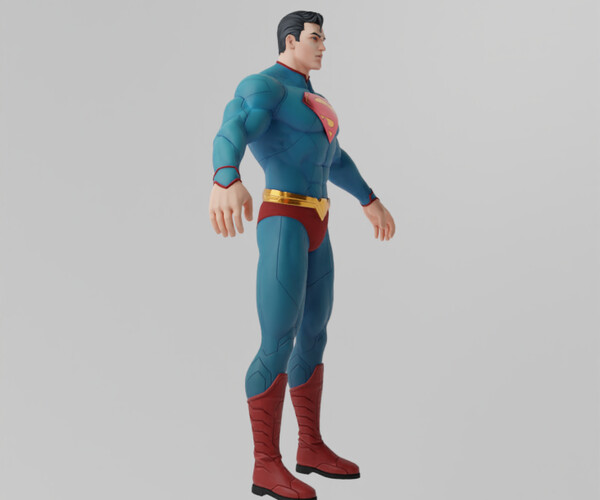 ArtStation - Superman Lowpoly Rigged | Resources