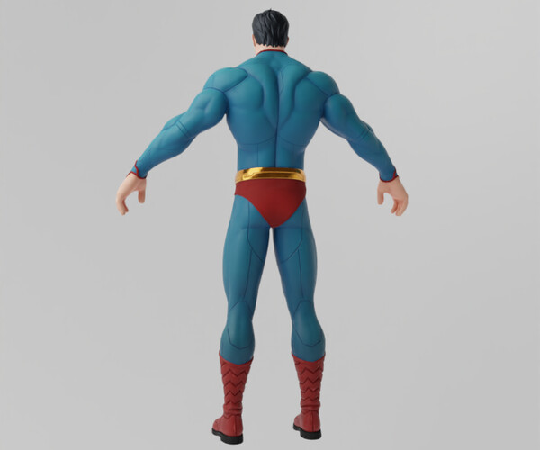ArtStation - Superman Lowpoly Rigged | Resources