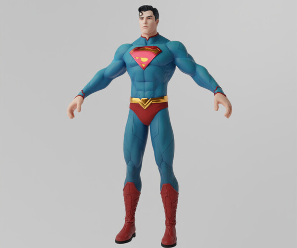 ArtStation - Superman Lowpoly Rigged | Resources